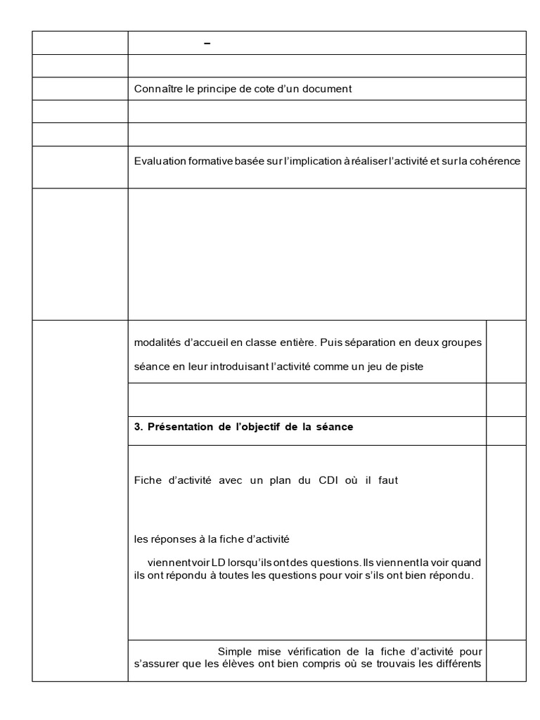 Séance visite-CDI | PDF
