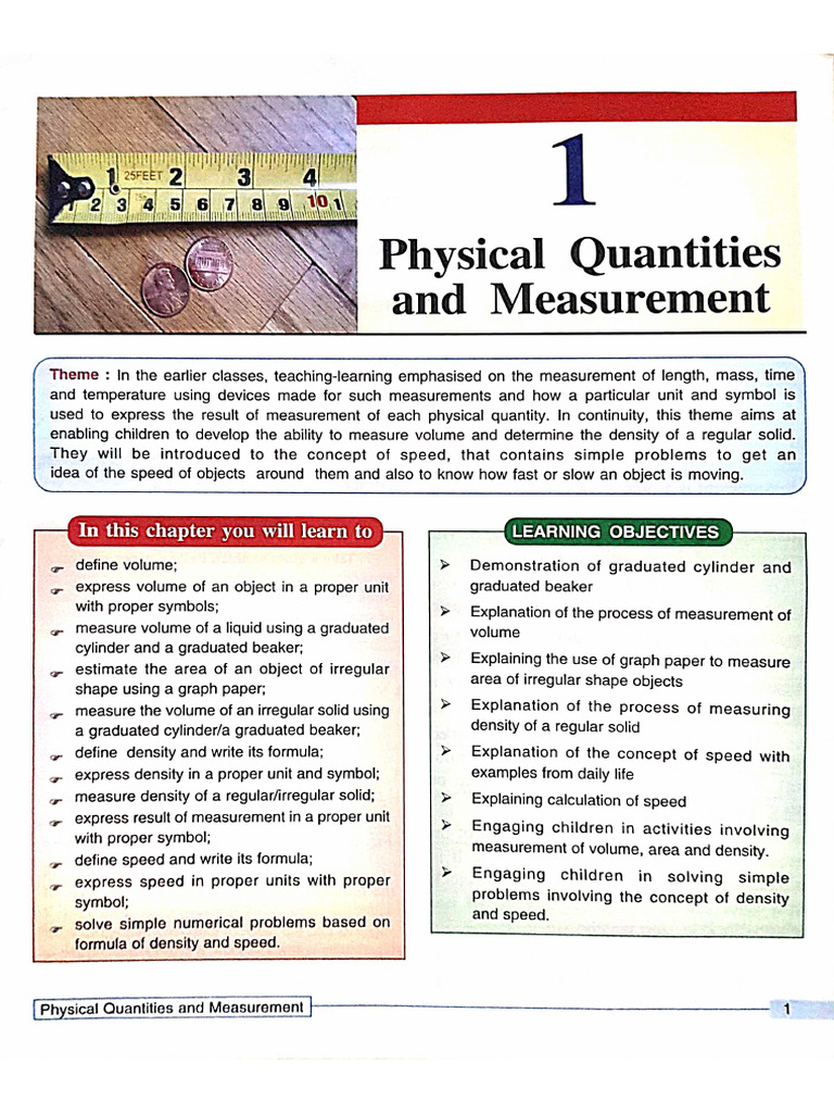 Chapter 1 Physics | PDF