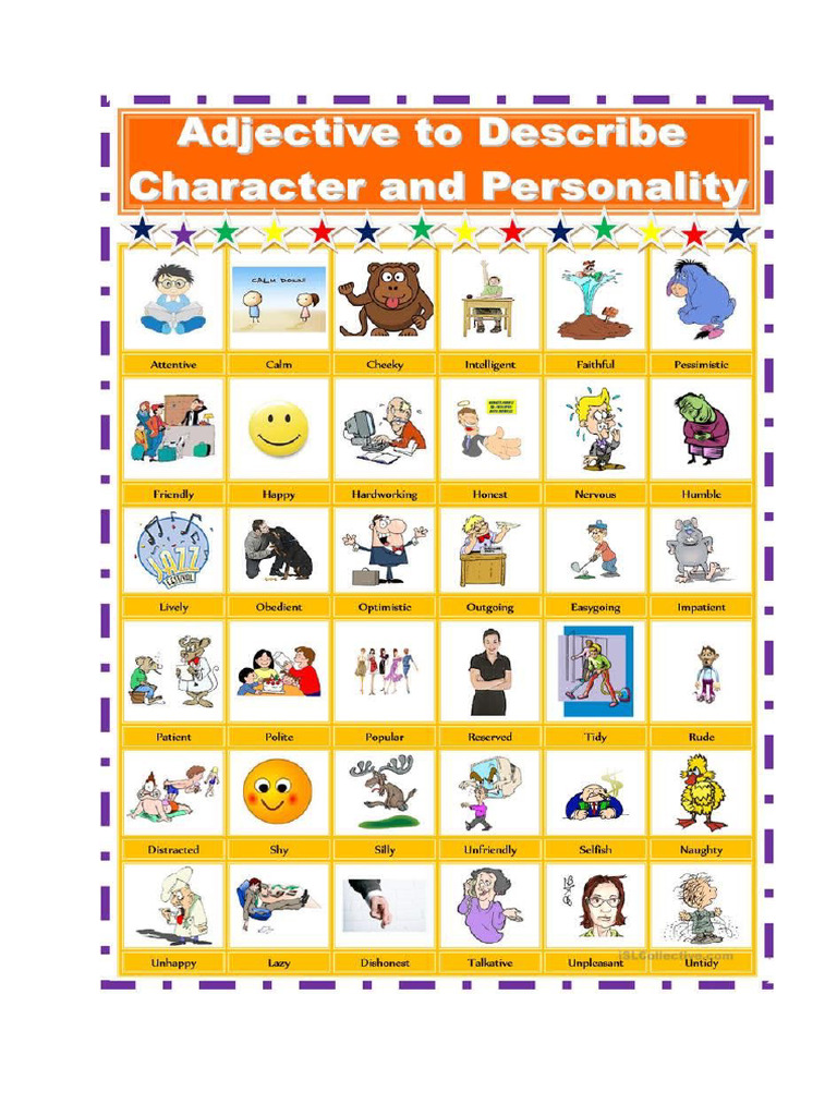 Adjectives character and personality | PDF