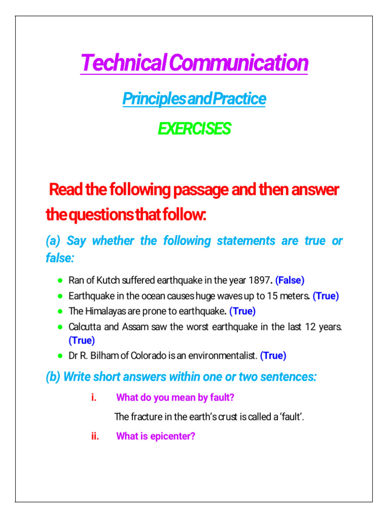 Readthe Followingpassage Andthen Answer Thequestionsthatfollow | PDF