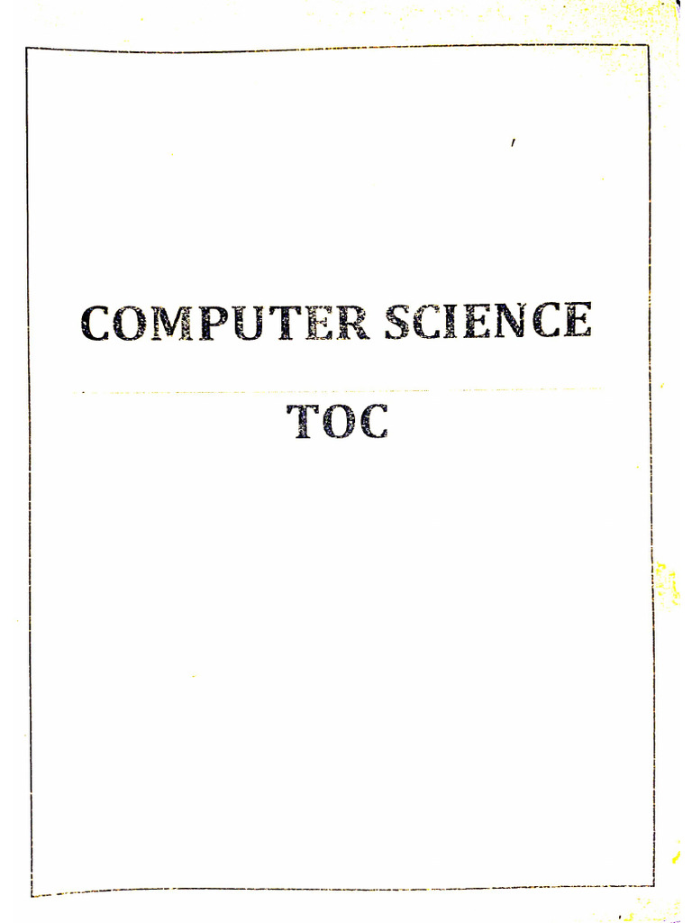 Theories of Computation | PDF Theories of Computation | PDF