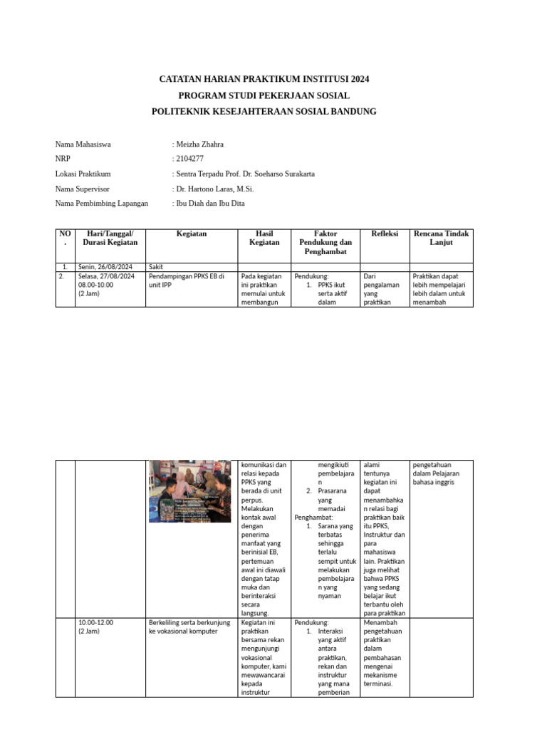 Meizha Zhahra - 277 - Harian Min2 | PDF