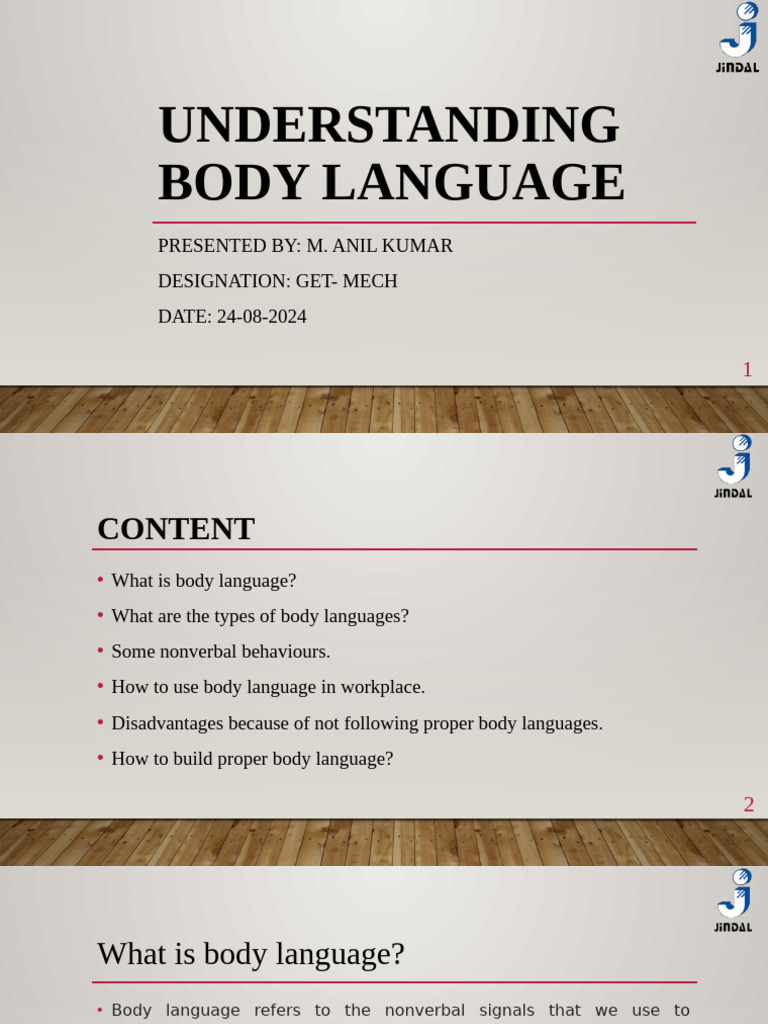Understanding body language | PDF