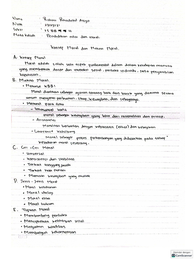 Pendidikan Nilai Dan Moral | PDF