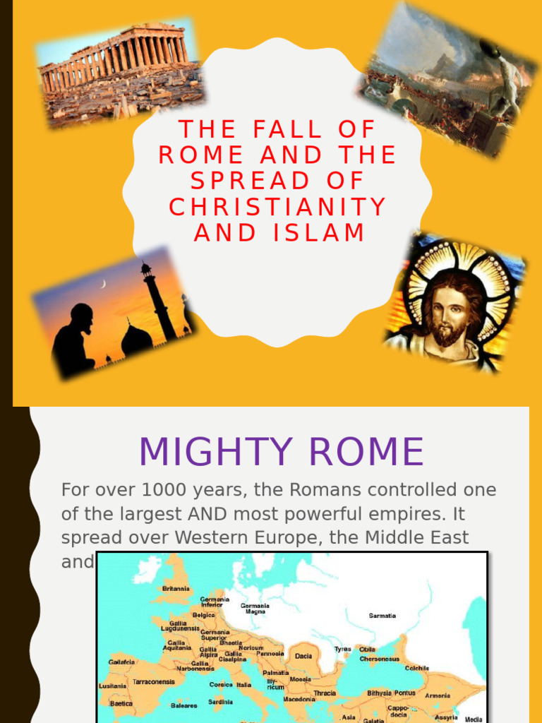 The Fall of Rome and Spread of Christianity and Islam-1 | PDF