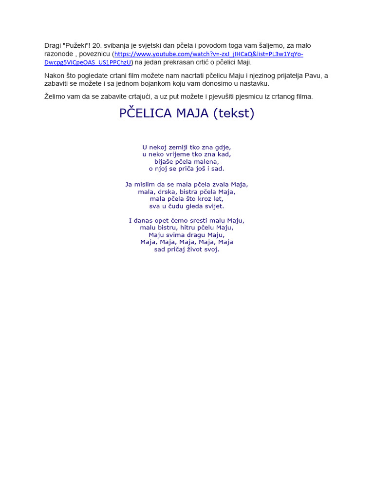 Svjetski Dan Pcela | PDF