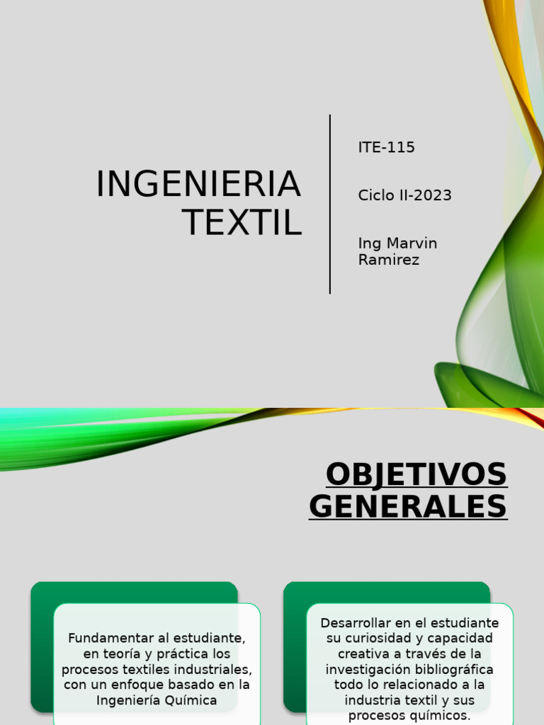 Ingenieria Textil 2023 | PDF