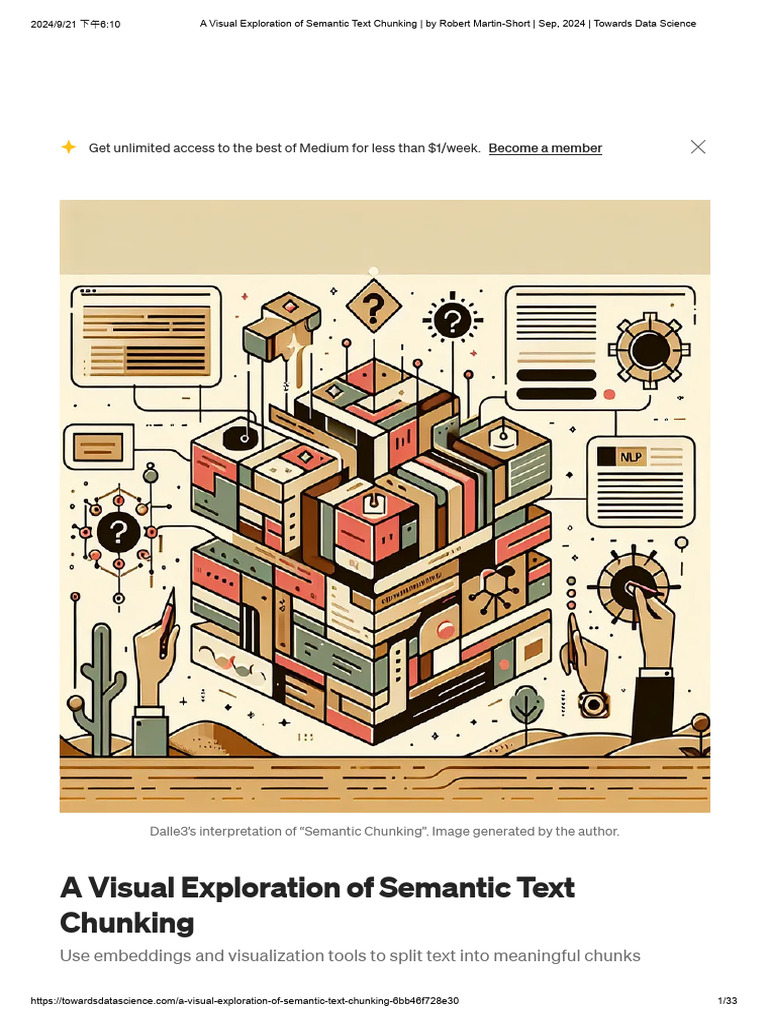 A Visual Exploration of Semantic Text Chunking _ by Robert Martin-Short ...
