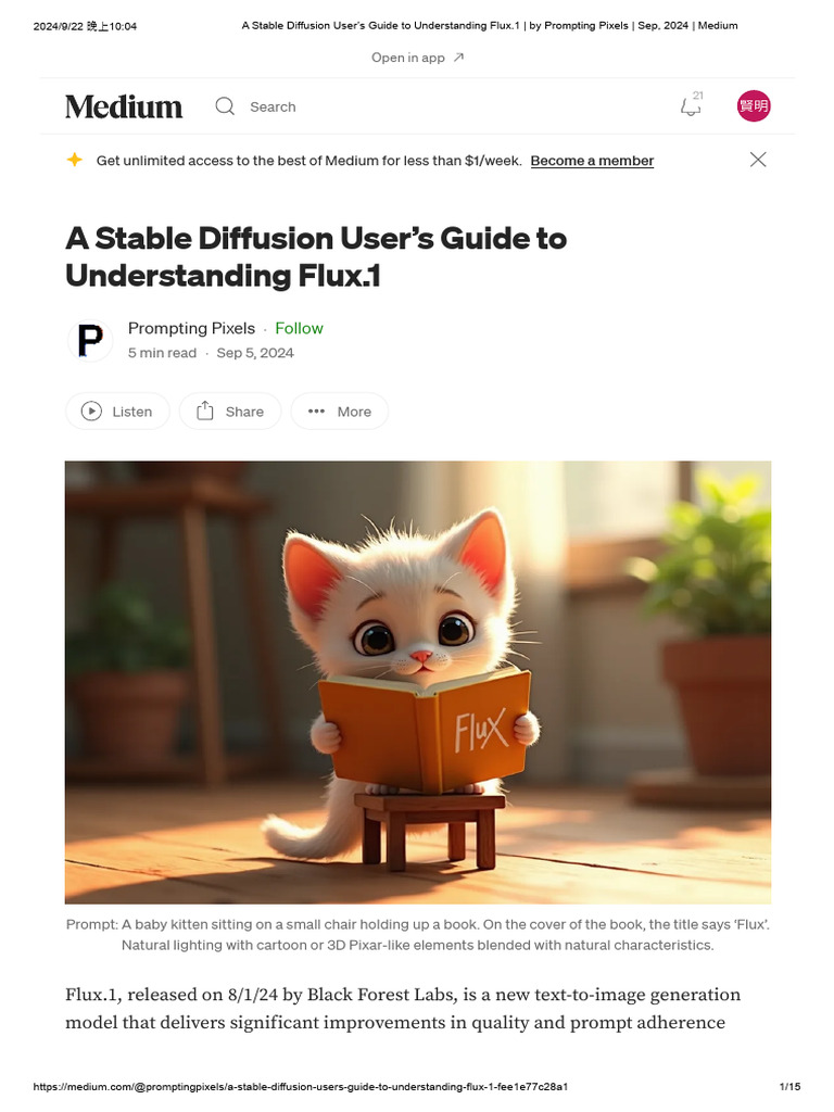 A Stable Diffusion User's Guide To Understanding Flux.1 - by Prompting ...