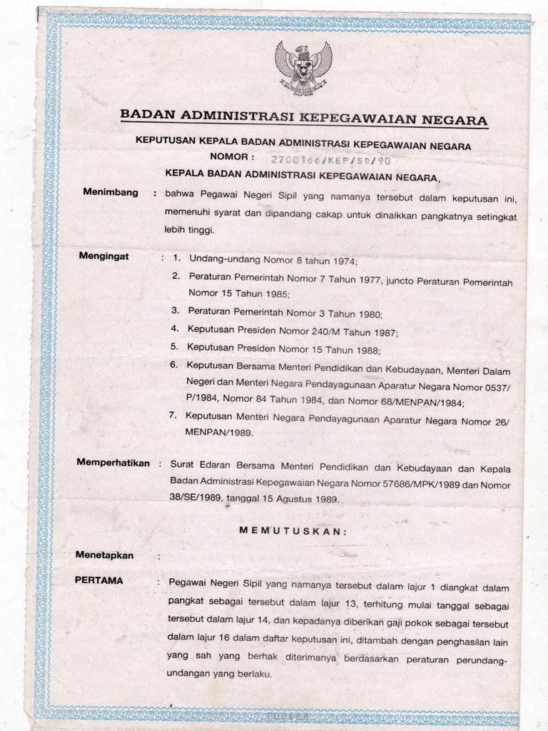 Badan Administrasi Kepegawaian: Negara | PDF