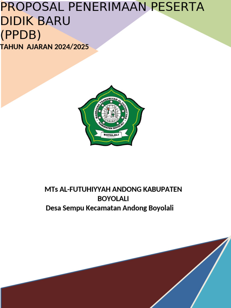 Proposal-PPDB-24-25- | PDF