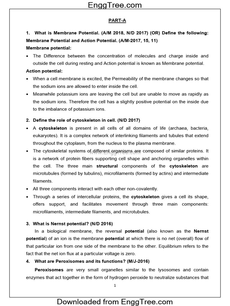 BM3351 Anatomy and Human Physiology Lecture Notes 1 | PDF