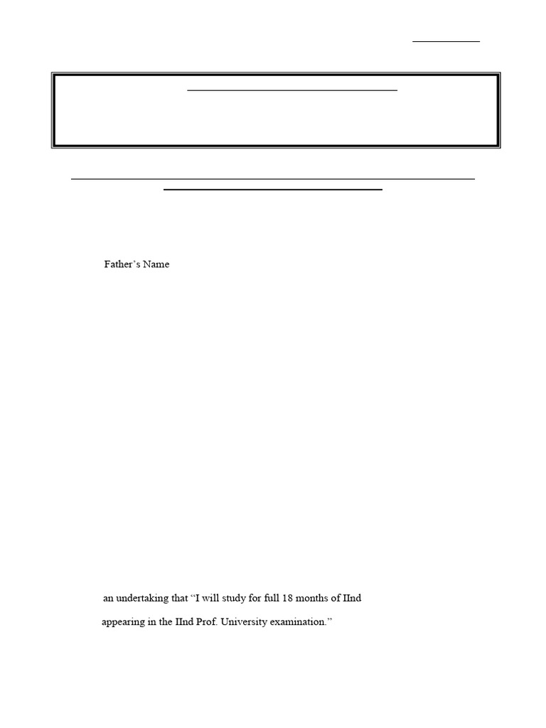 Application Form For Migration | PDF