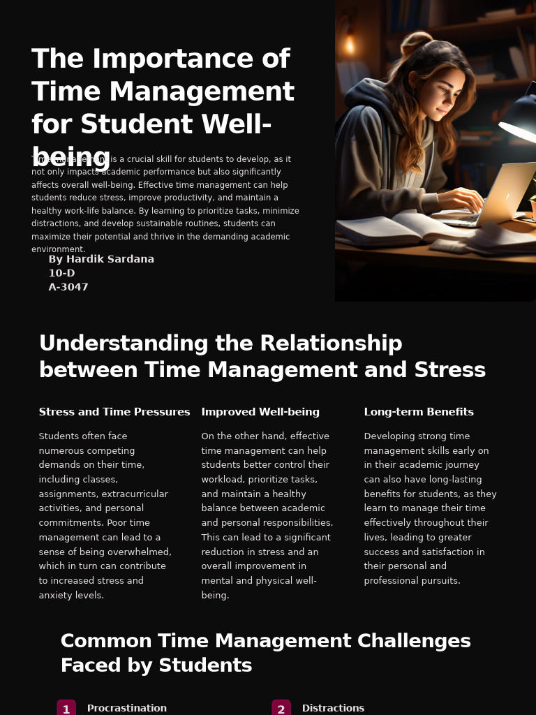 Time Management for Student Well-Being | PDF | Procrastination ...