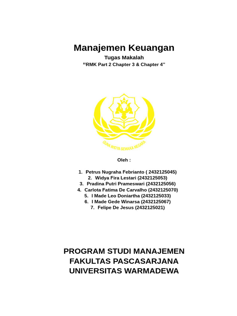 Tugas RMK Kelompok 3 | PDF