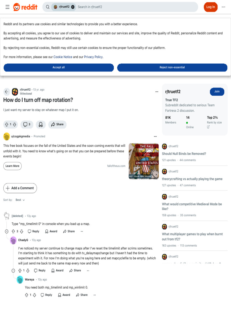 How Do I Turn Off Map Rotation tf2 | PDF | Http Cookie
