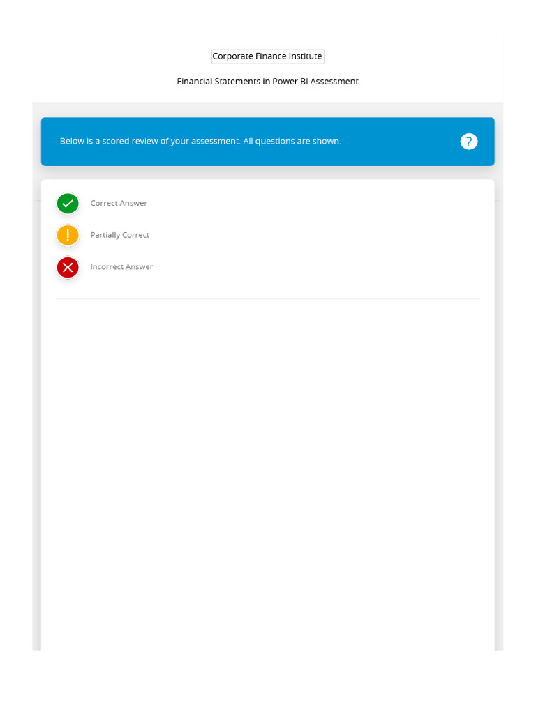 Financial Statements in Power BI | PDF