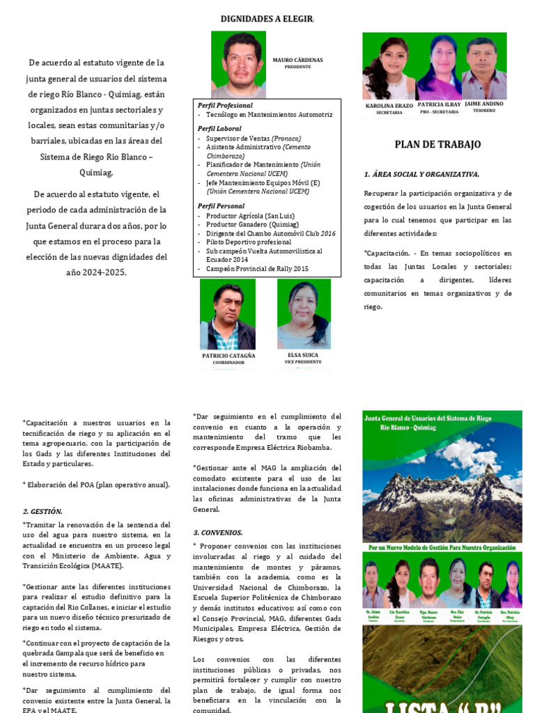 Triptico Lista B 2 | PDF