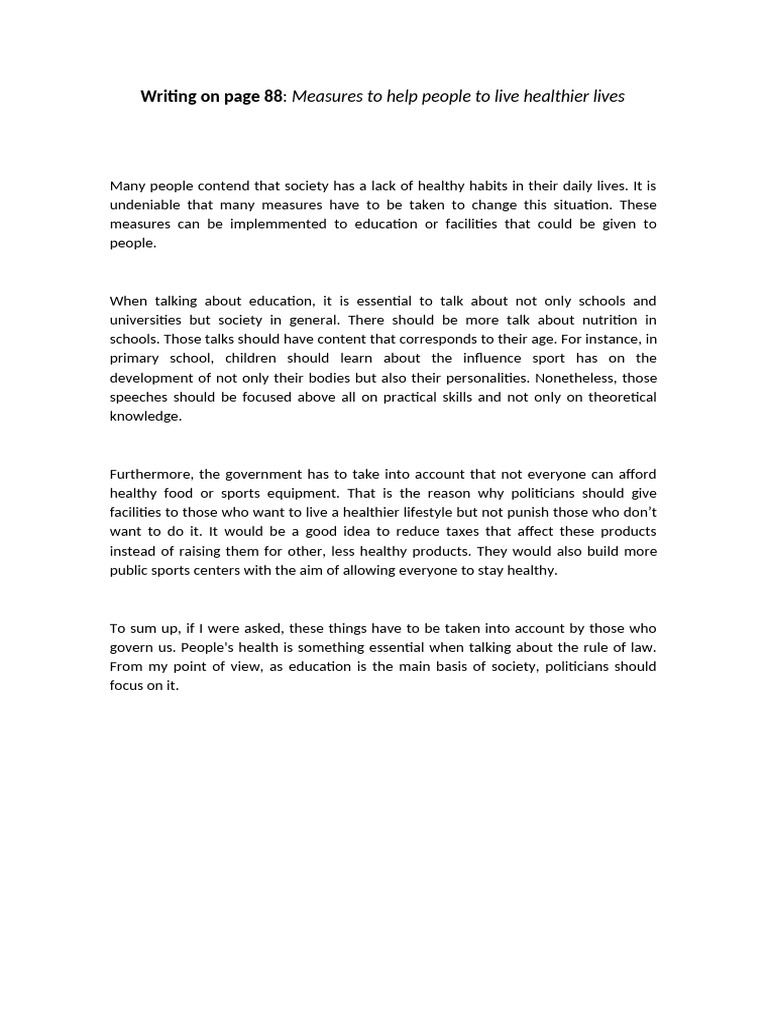 Writing on Page 88 | PDF