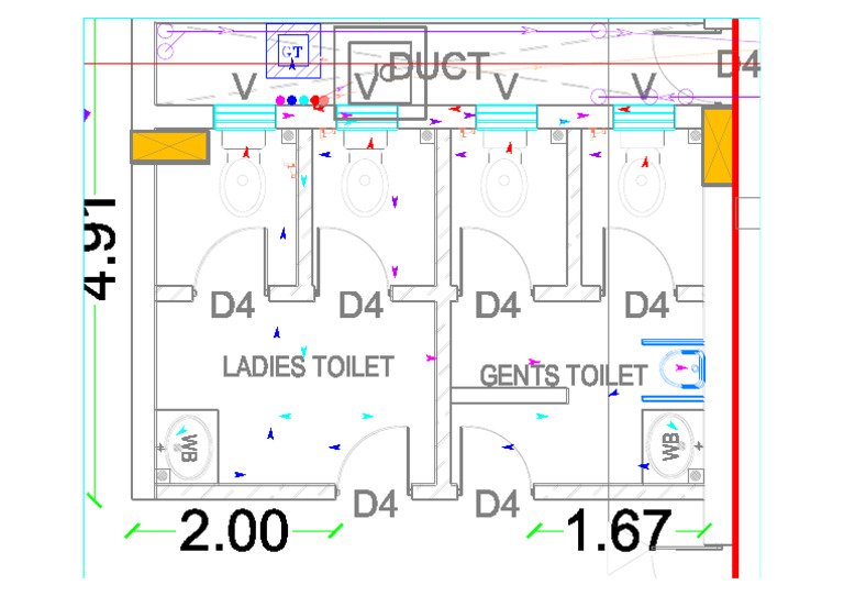 Injection Toilet Area Plan-Model | PDF