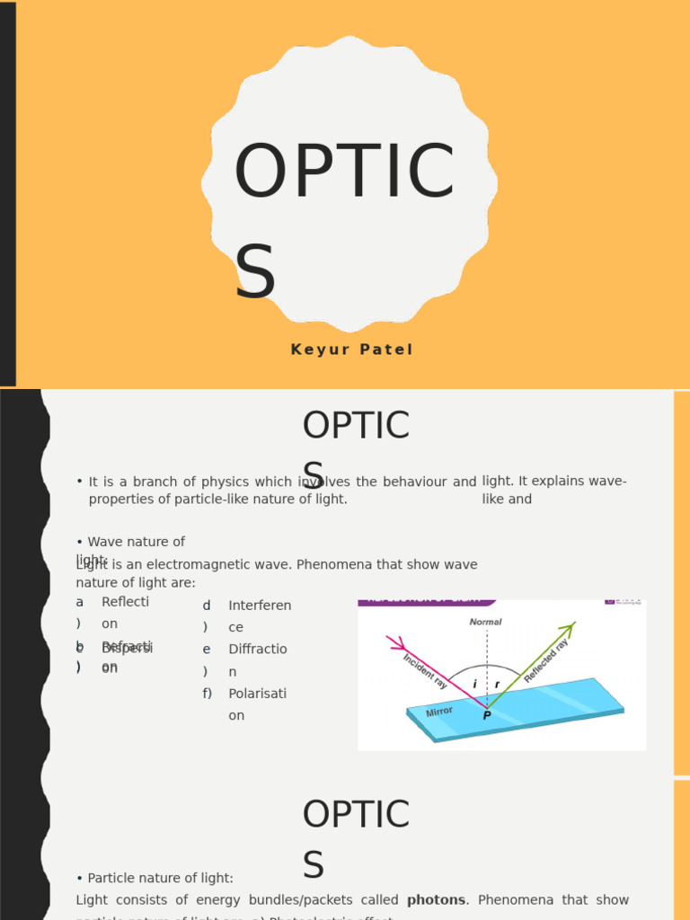 Optical Science - Keyur Patel | PDF