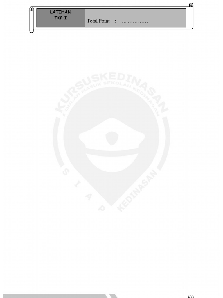 Latihan TKP 1-2 | PDF