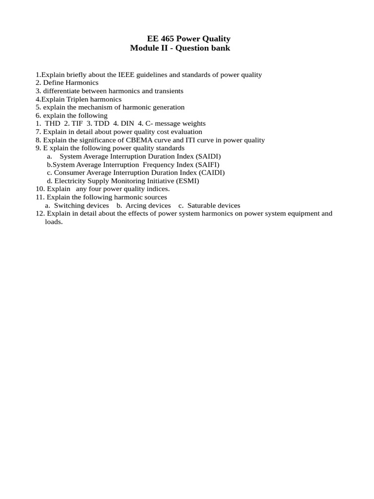 Pq module II question bank | PDF