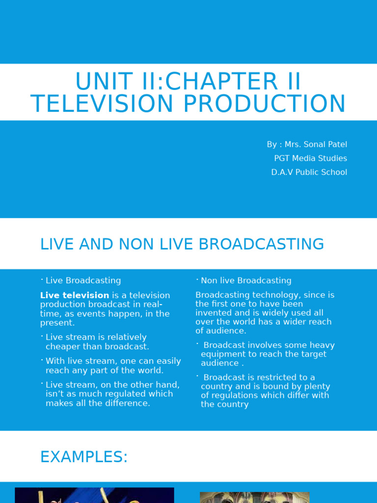 UNIT II TV | PDF