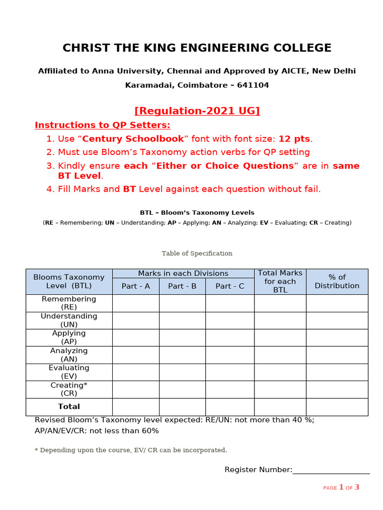 CIA-I OCN SET A | PDF