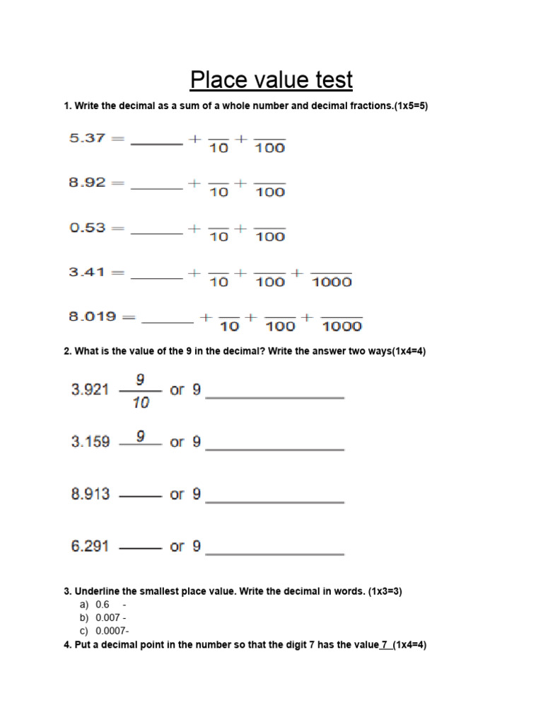 place-value-test-pdf