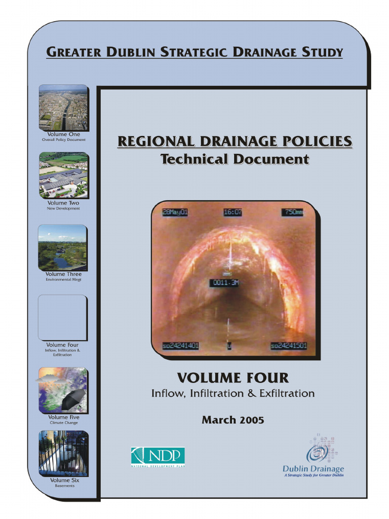 Vol 04 Inflow, Infiltration and Exfiltration | PDF | Sanitary Sewer ...