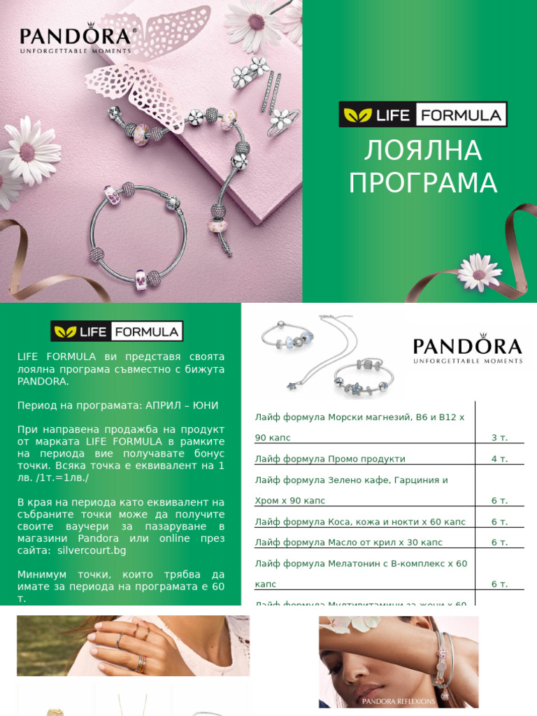 Presentation Life Formula & Pandora | PDF