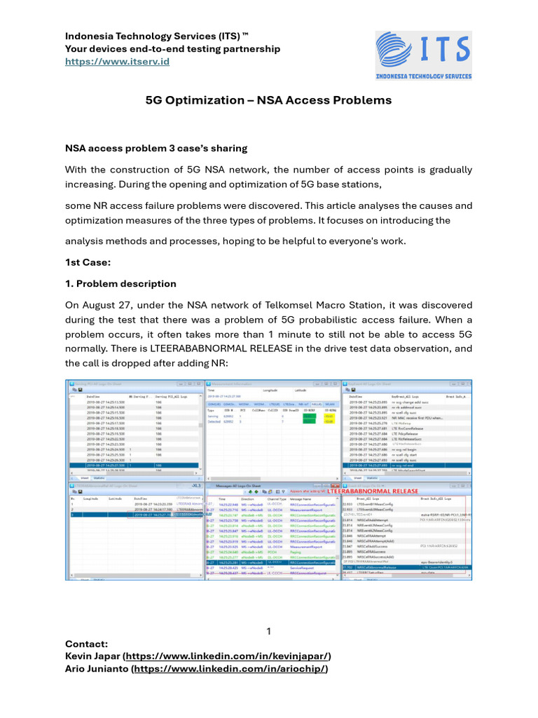 5G Optimization – NSA Access Problems | PDF