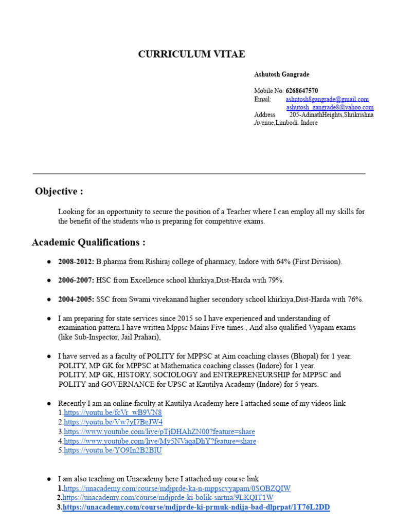 Ashutosh Resume | PDF