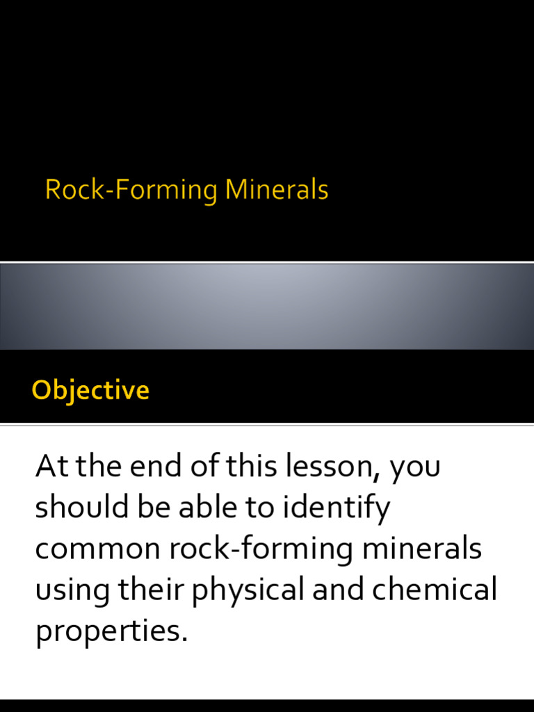 Rock Forming Minerals | PDF