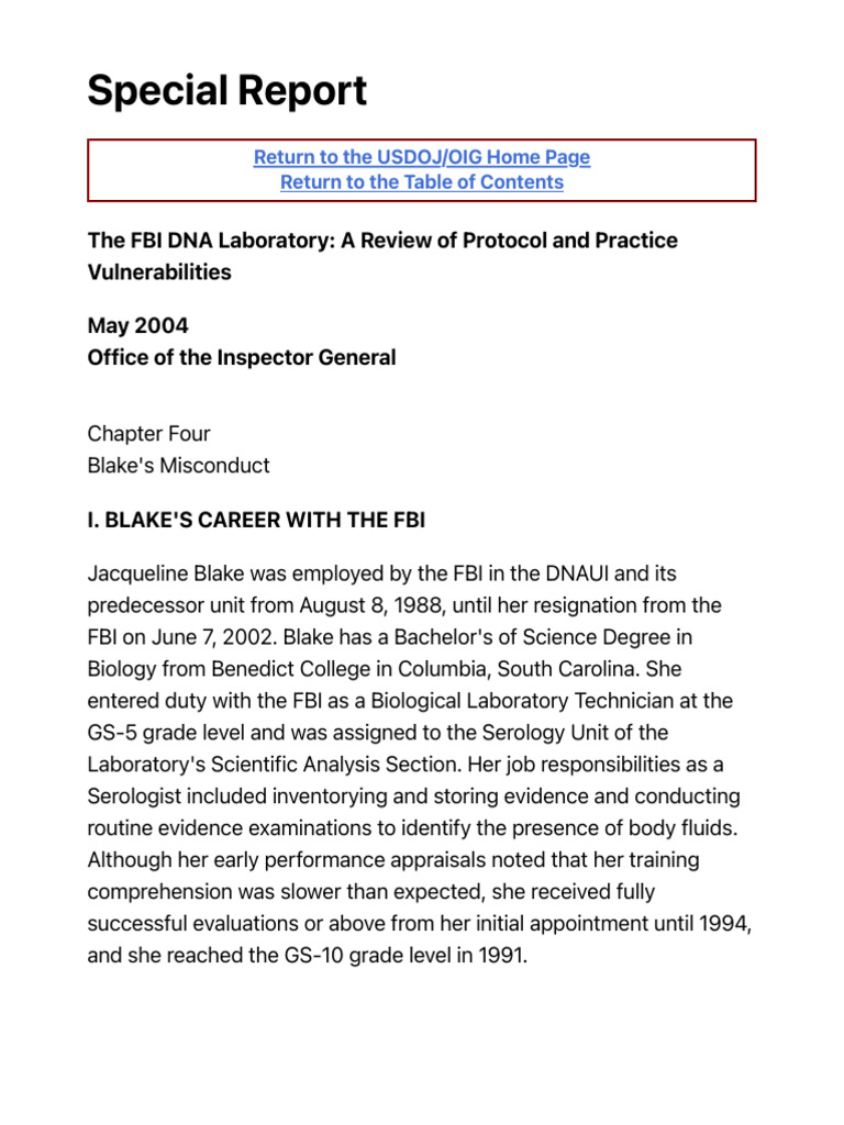 Special Report | PDF | Polymerase Chain Reaction | Dna Profiling