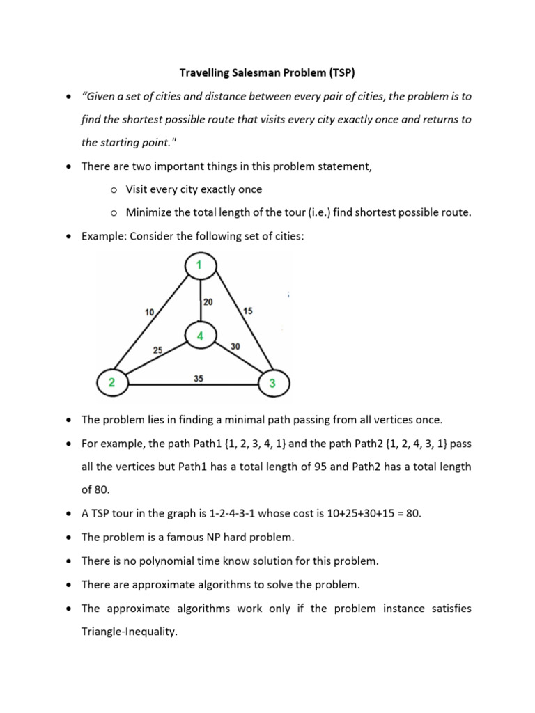 Approximate TSP | PDF