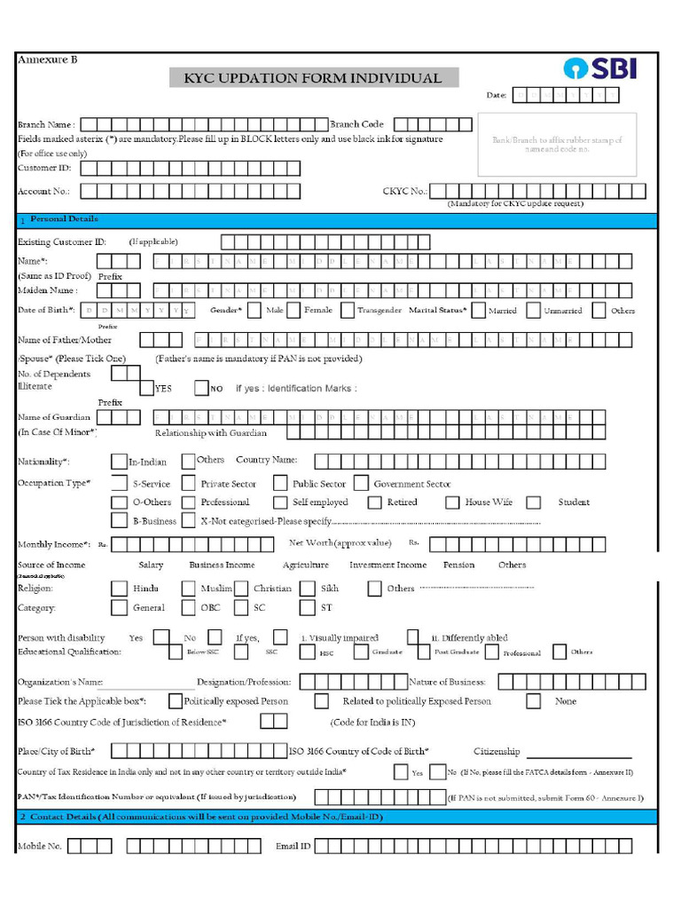 1 KYC UPDATION FORM - Page-0001 | PDF