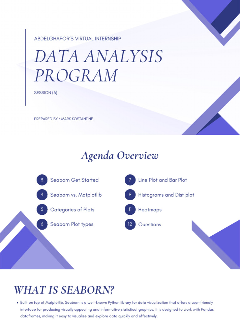 Data Analysis Program - Session 3 | PDF