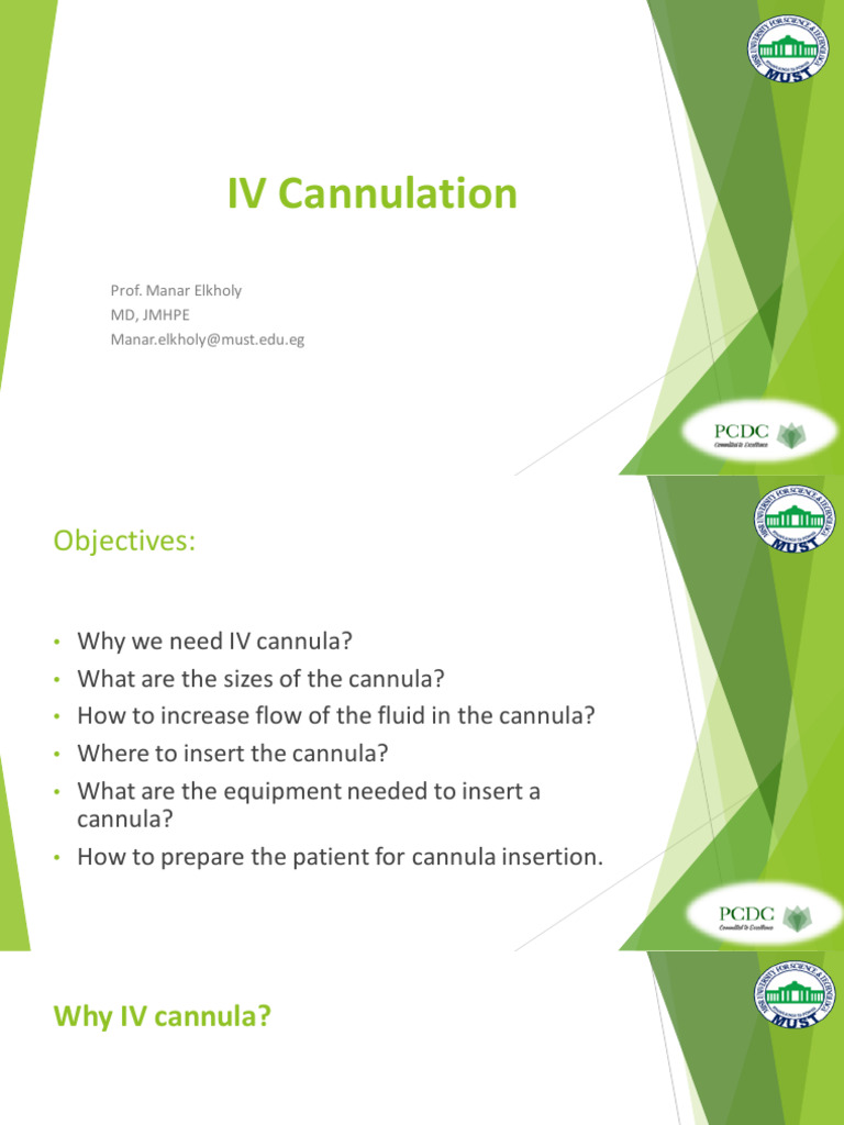 IV Cannulation F | PDF