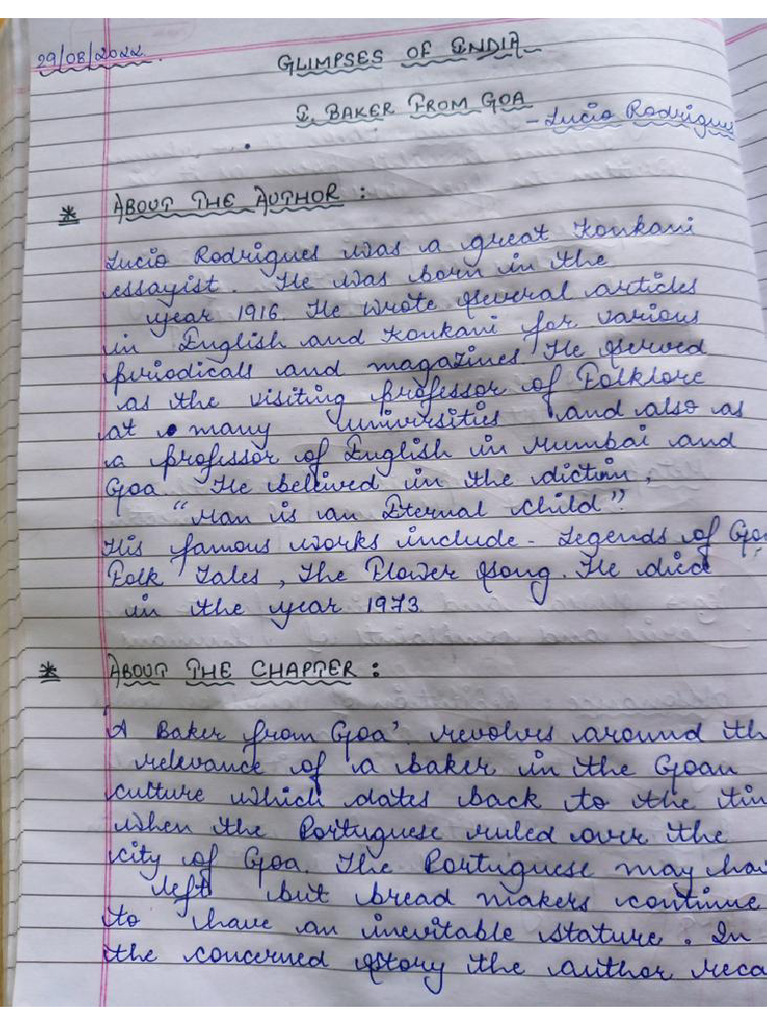 Glimpses of India, A Baker From Goa | PDF