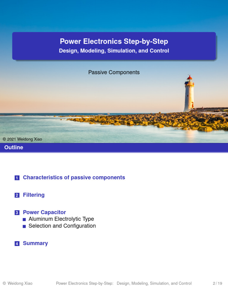 Passive Components in Power Electronics | PDF | Capacitor | Passivity (Engineering)