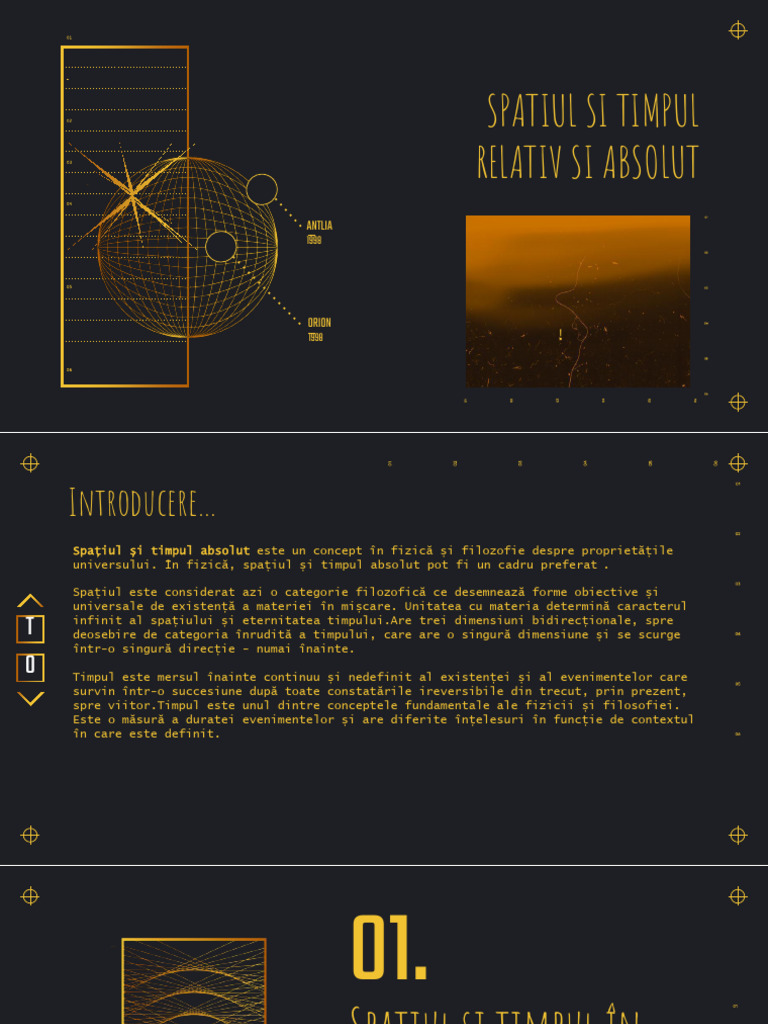 Timpul Si Spatiul Absolut Si Relativ | PDF