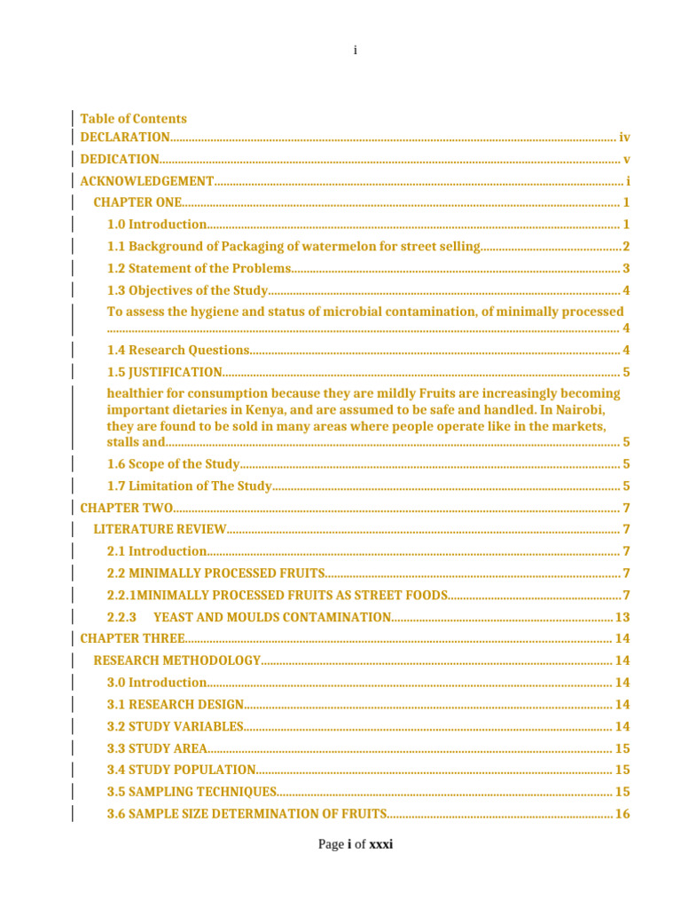 Determination of Hygiene TP | PDF