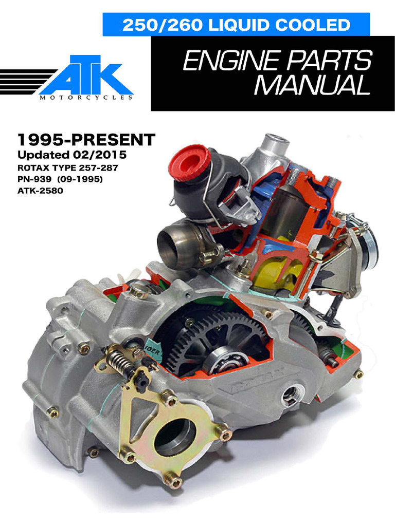 250 260 LQ Engine Parts Rotax 257 287 | PDF
