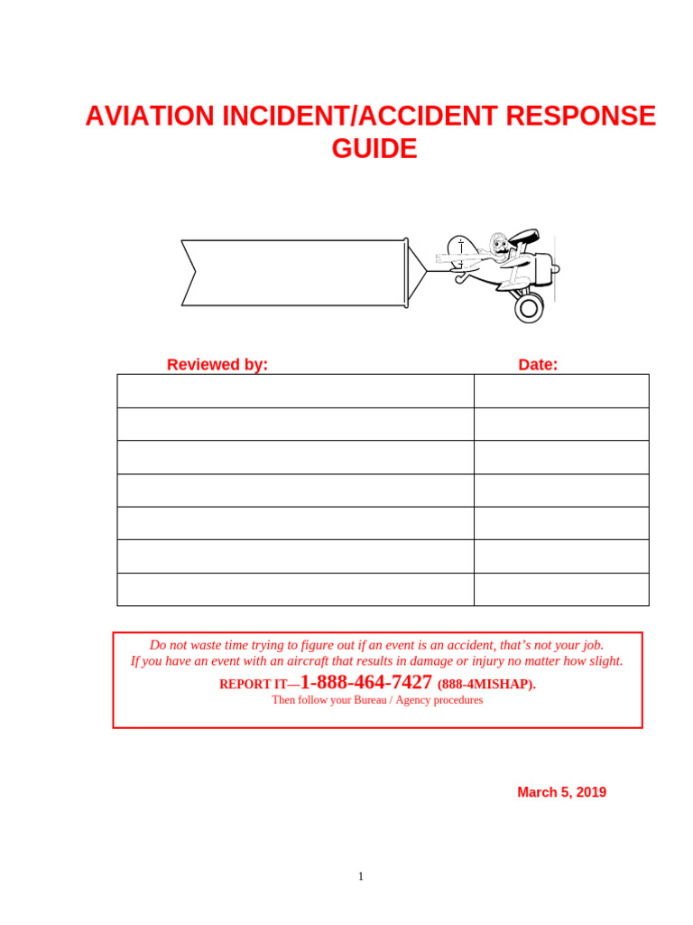 Aviation Incident Accident Response Guide | PDF