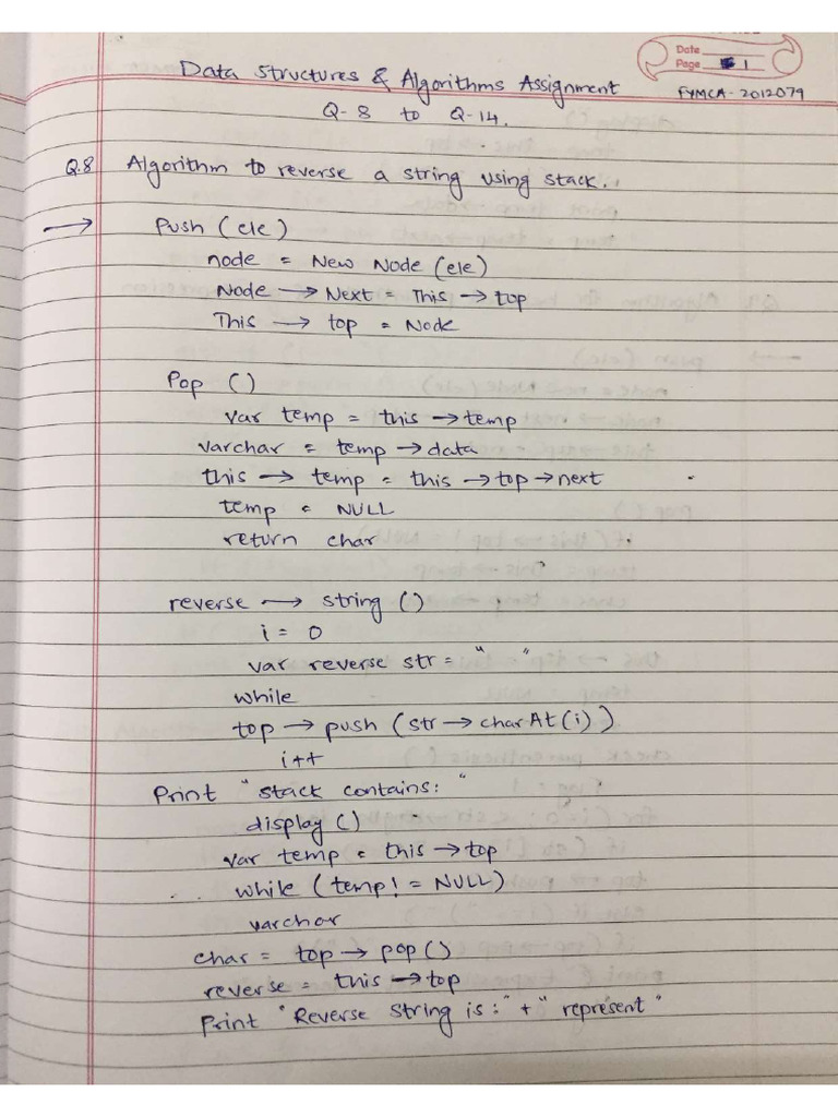 DSA Algorithms 8-14 | PDF