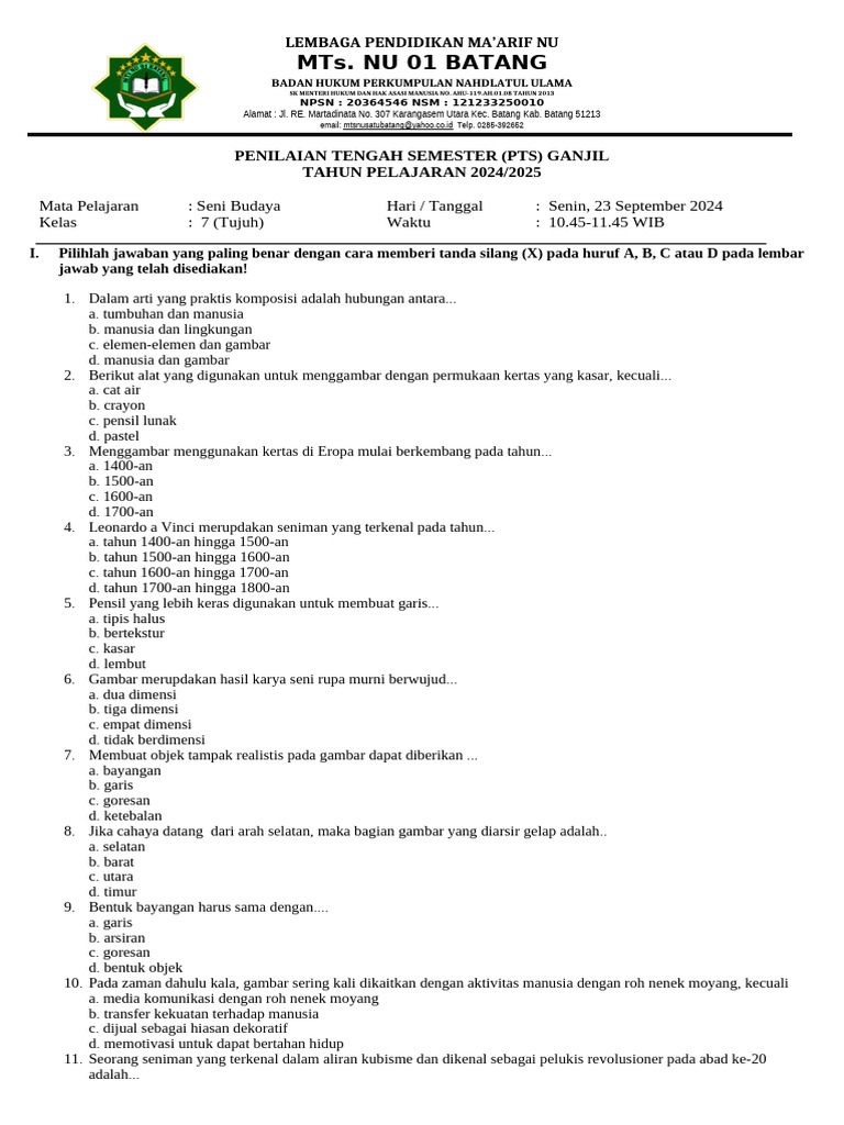 SBK 7 PTS 1 2024 | PDF