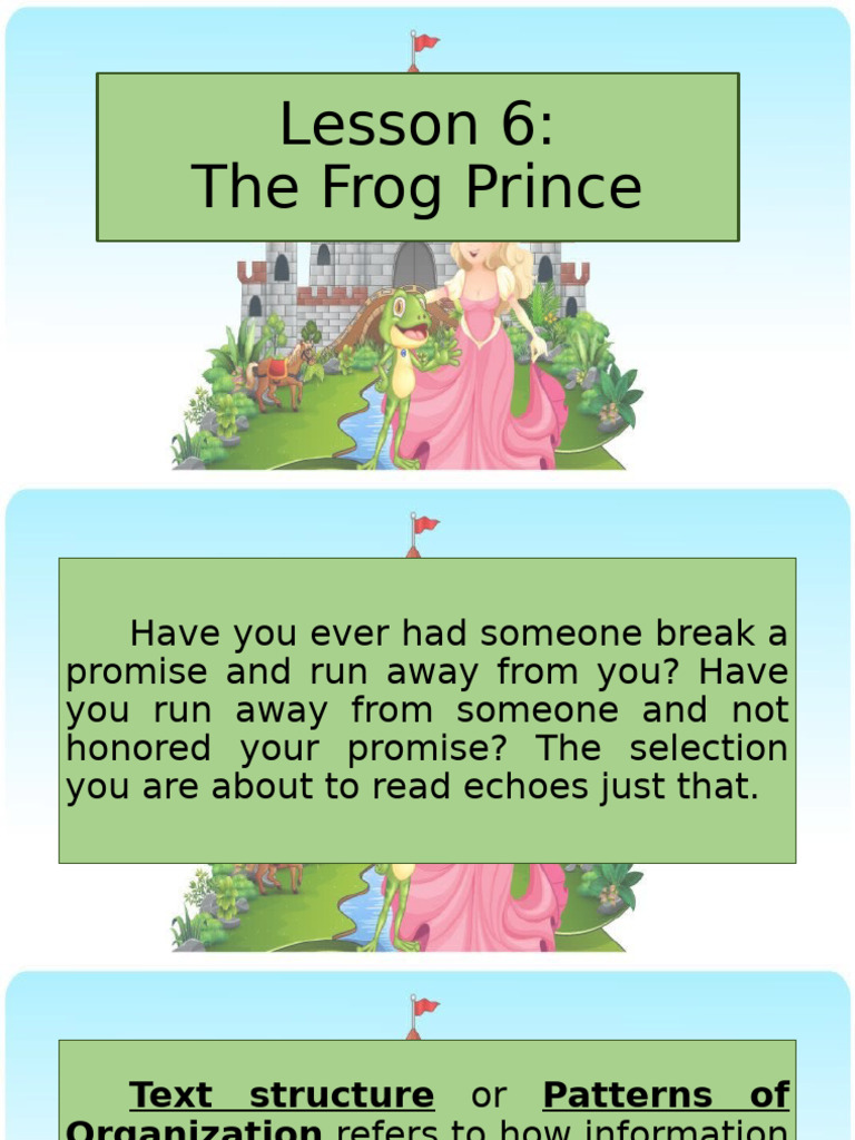 Lesson 6.1-The Frog Prince | PDF