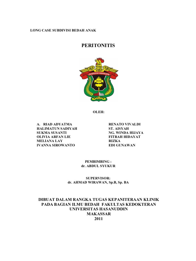 LONGCASE Peritonitis | PDF